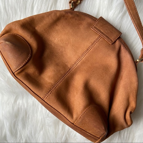 Bags | Vintage Genuine Leather Crossbody Turn Lock Bag | Poshmark